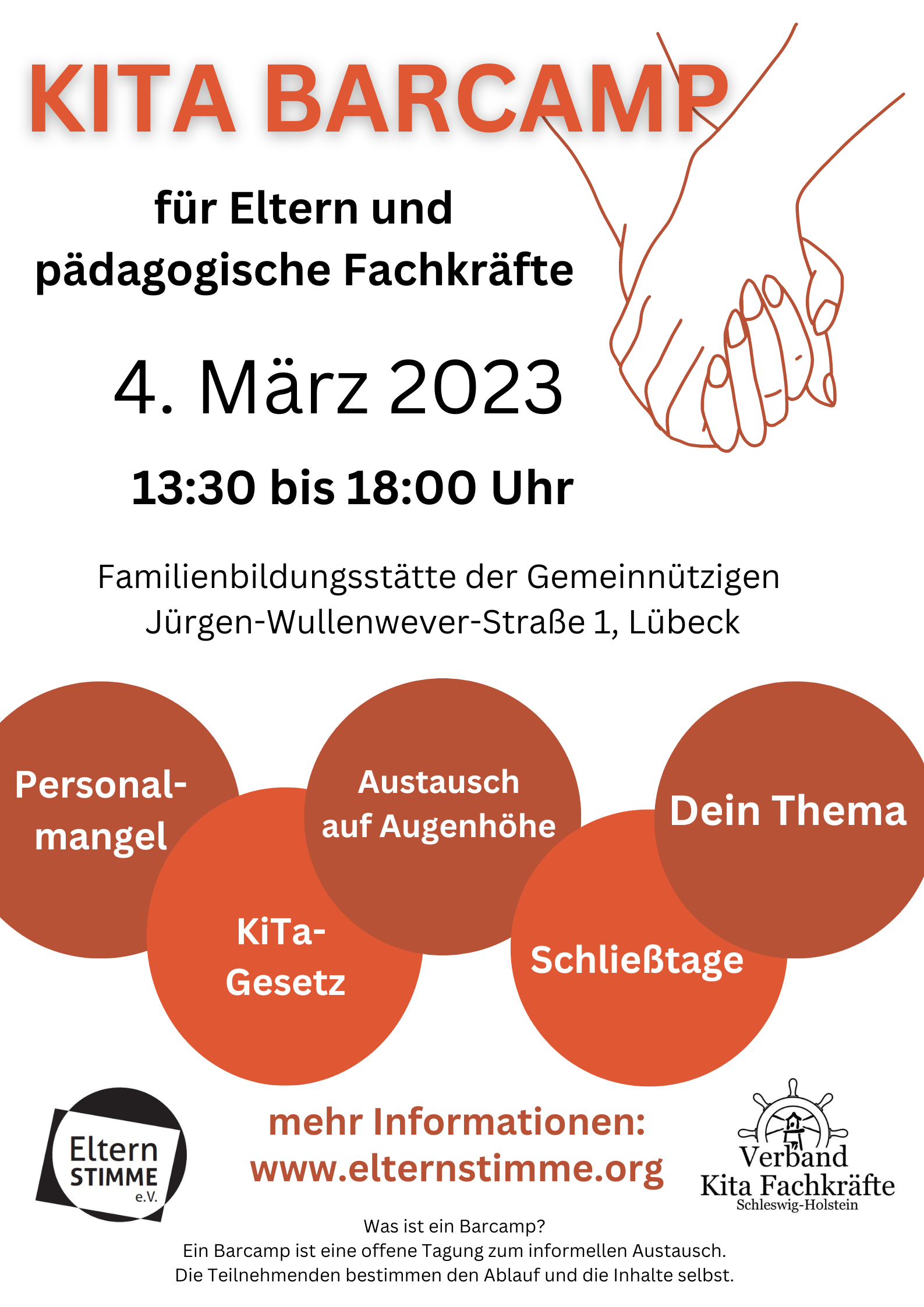 KITA-Barcamp für Fachkräfte und Eltern 4.3. | ElternSTIMME e.V.
